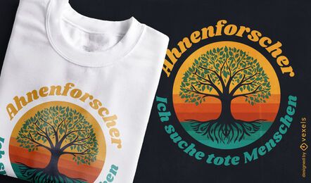 Genealogy Tree T-shirt Design Vector Download
