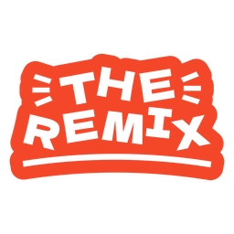 Das Remix-Logo PNG- Und SVG-Design Für T-Shirts