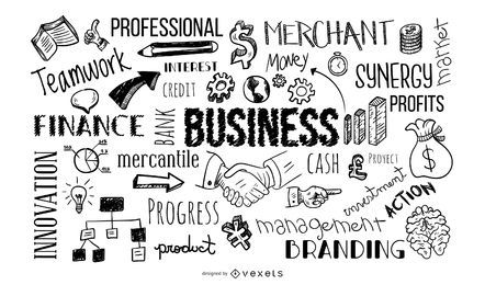 Word Pack Finance Vector Download