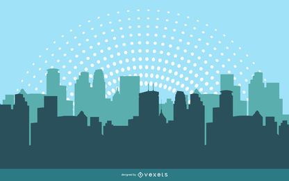 City Theme Background Vector Download