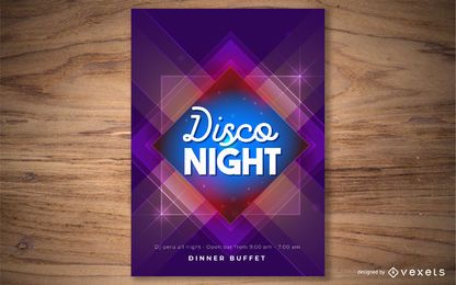 Disco Poster Template Vector Download