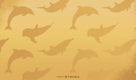 Golden Dolphin Wallpaper Vector Download