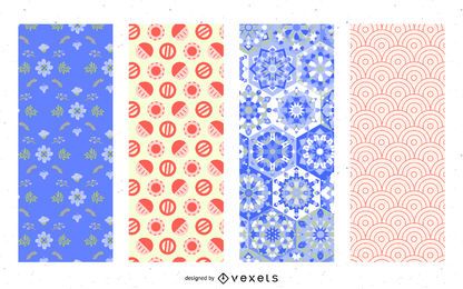 6 Tileable Vector Patterns Vector Download