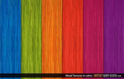 Wood Textures In Colors Vector Download