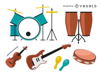 Musical Instrument Pack Vector Download