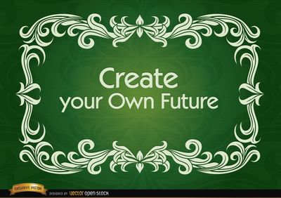 Marcos De Arte Lineal Con Remolinos Redondos Descarga Vector De Marco