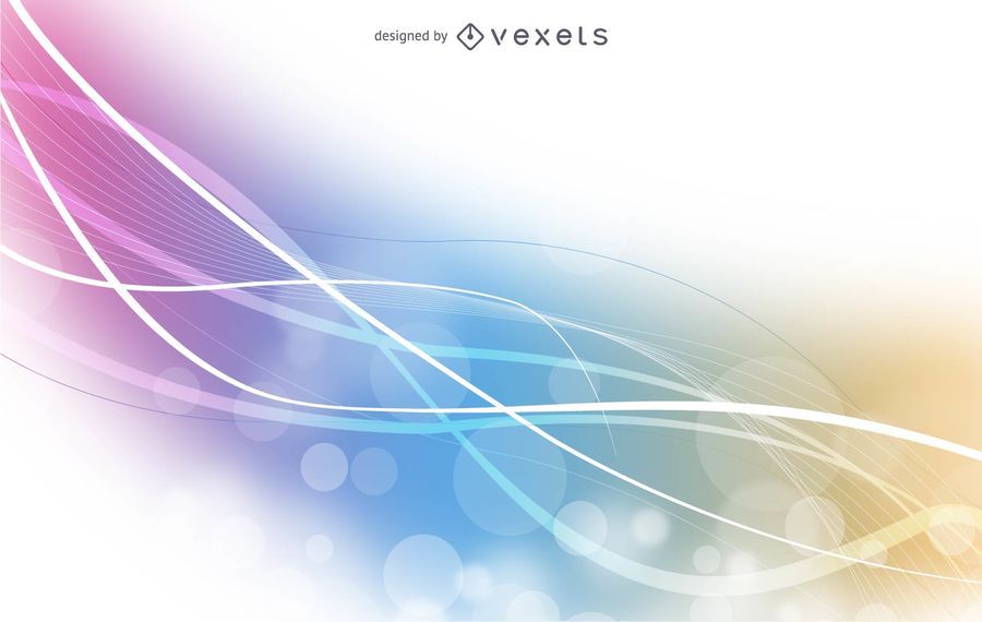 Fluorescent Colorful Abstract Swirling Waves Background - Vector download