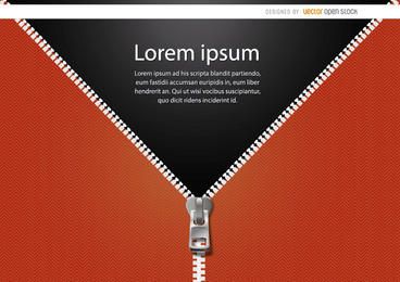 Red Zipper Message Vector Download