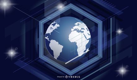 Modern Earth Background Design Vector Download