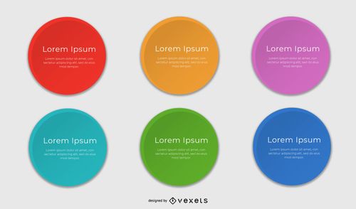 Multicolored Rounded Text Boxes Vector Download