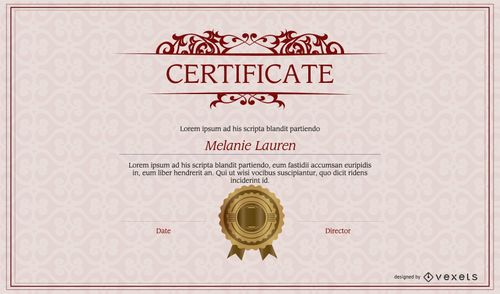 Diploma Template Vector Download