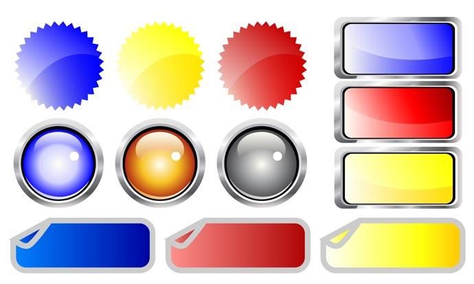 Buttons and Labels - Vector download