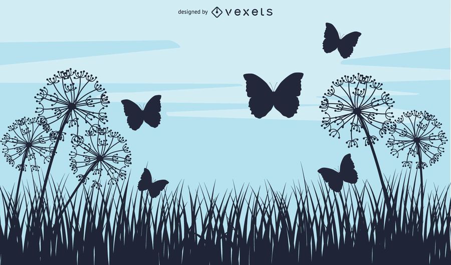 Spring Vector Silhouette - Vector Download