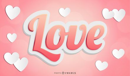 Descarga Vector De Texto De Amor Vector 3d