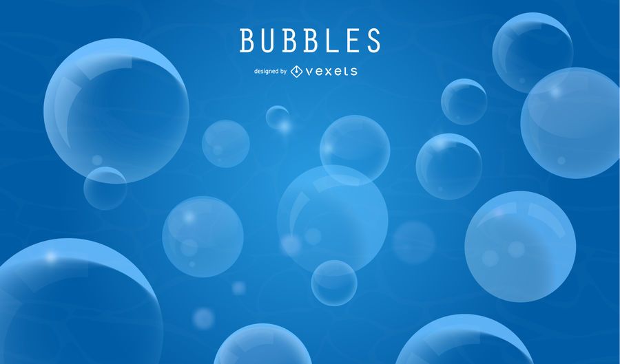 Blue Bubbles - Vector Download
