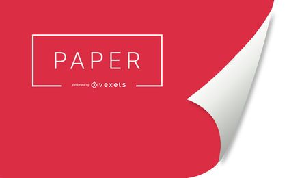 Red Curl Paper Background Vector Download