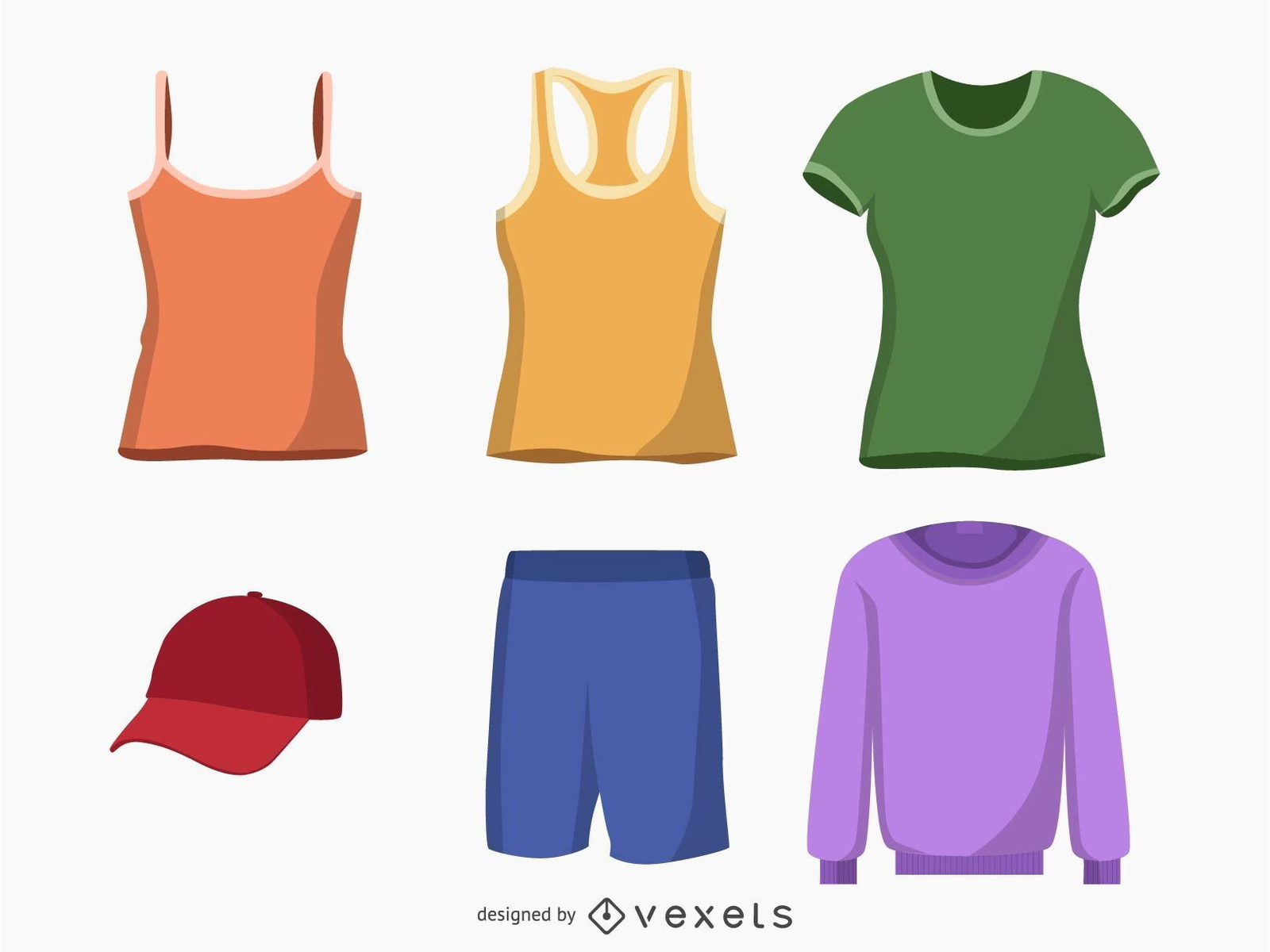 Plantillas de ropa - Descargar vector