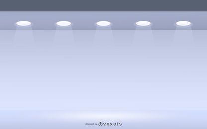 White Showcase Room Vector Download