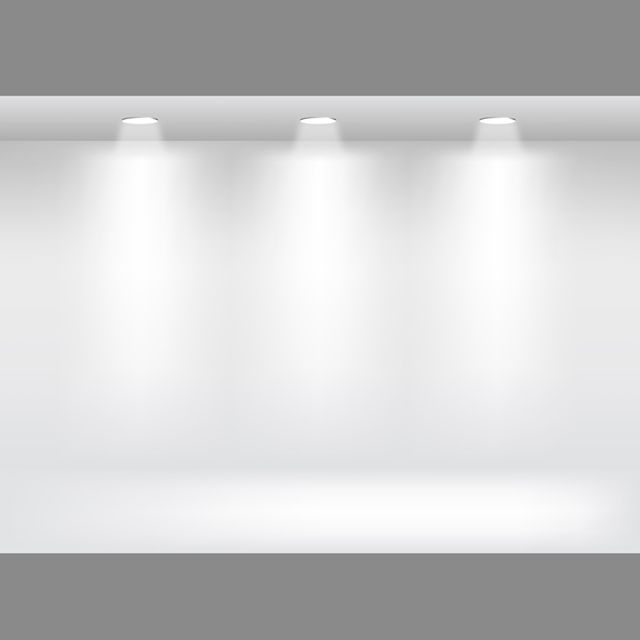 White Showcase Room - Vector download