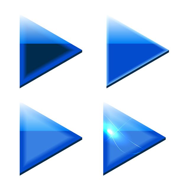 Blue Triangle Arrows - Vector download