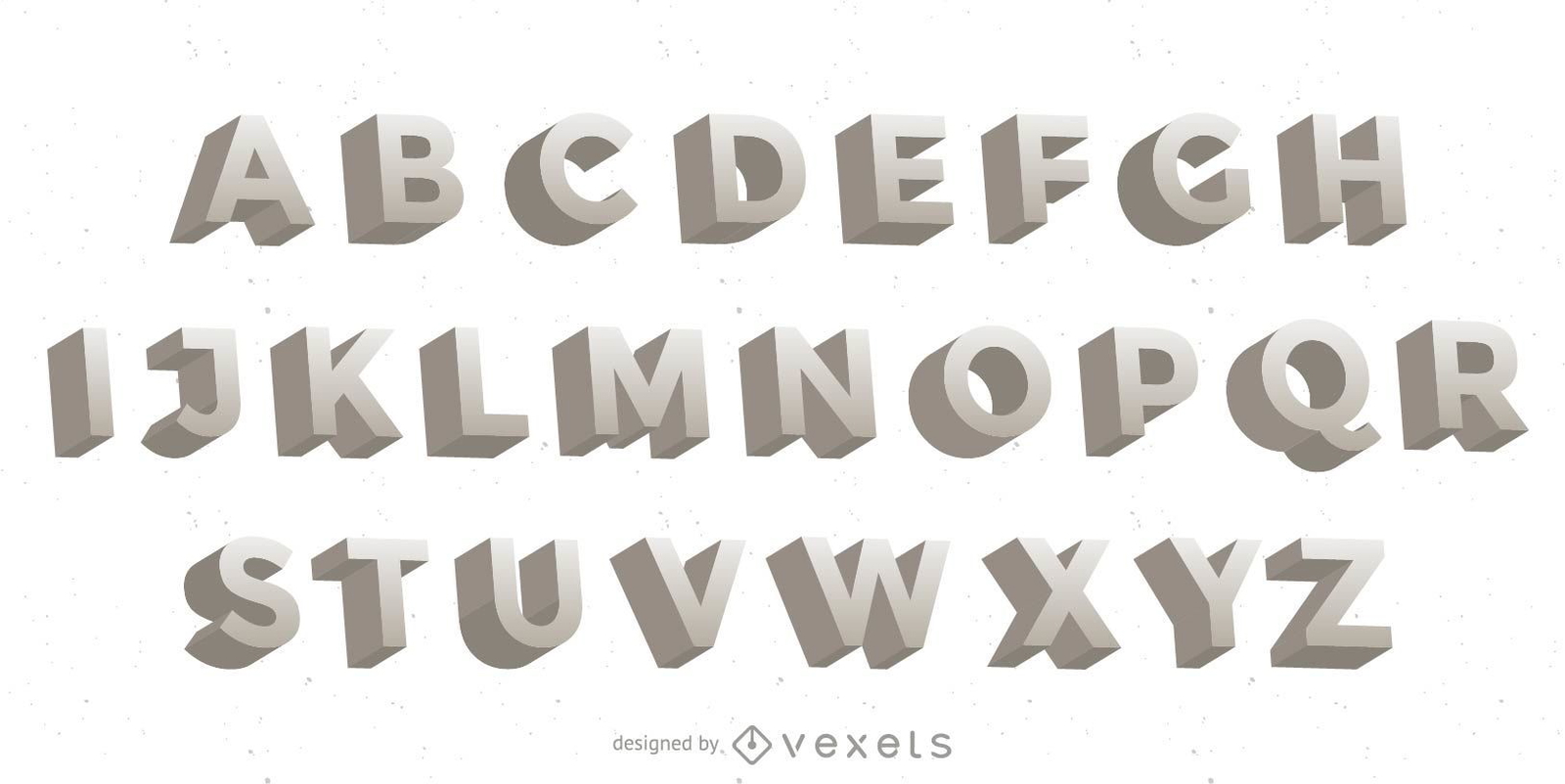 Vetor 3D Letras - Baixar Vector