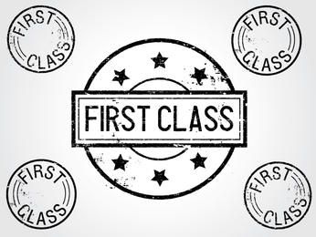 First Class Stamps Vector Download