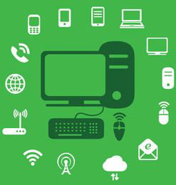Technology Icons Infographic Vector Download