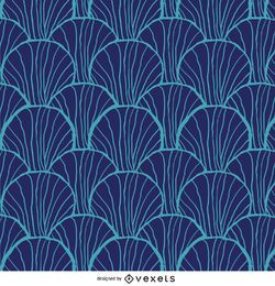 Retro Pattern In Blue Vector Download