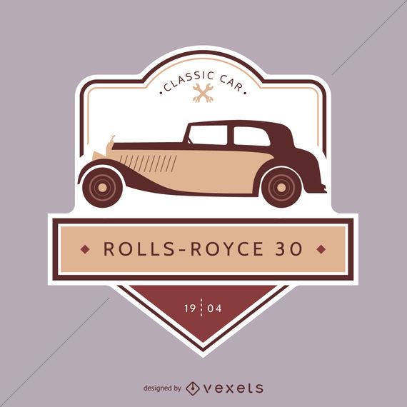 Classic Car Emblem - Vector Download