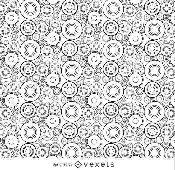 Abstract Circle Seamless Pattern - Vector Download