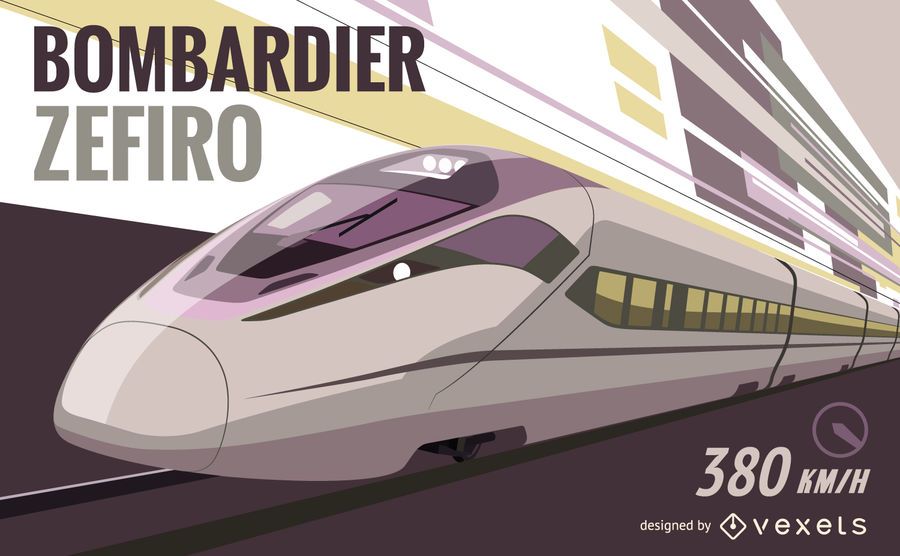 Bombardier Zefiro Vector Graphic - Vector Download