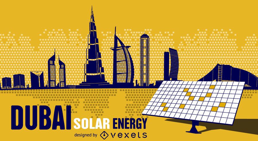 Dubai Solar Energy - Vector Download
