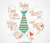 Father s Day Greeting Card Vector Download