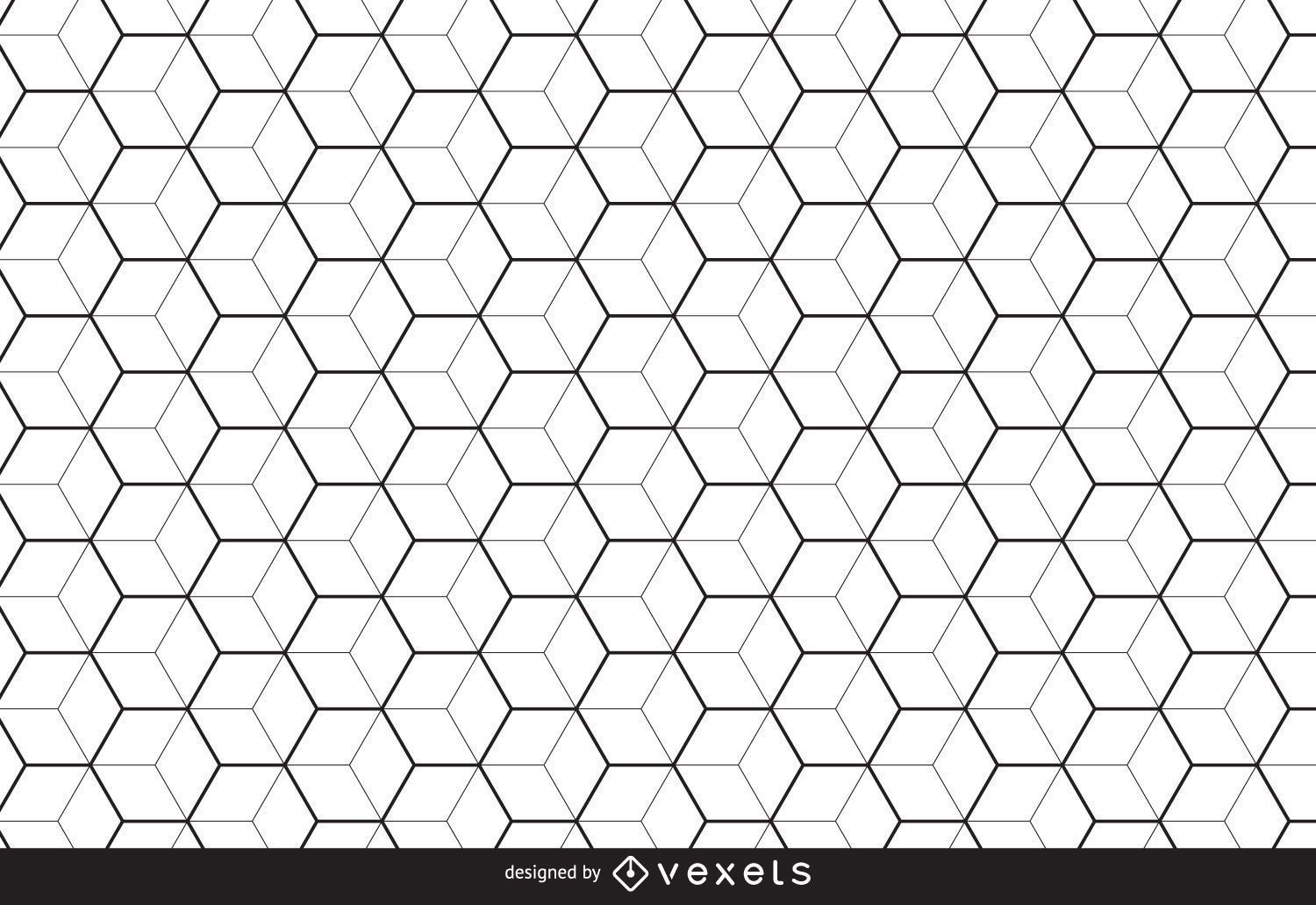 Hexágono del fondo del modelo lineal - Descargar vector