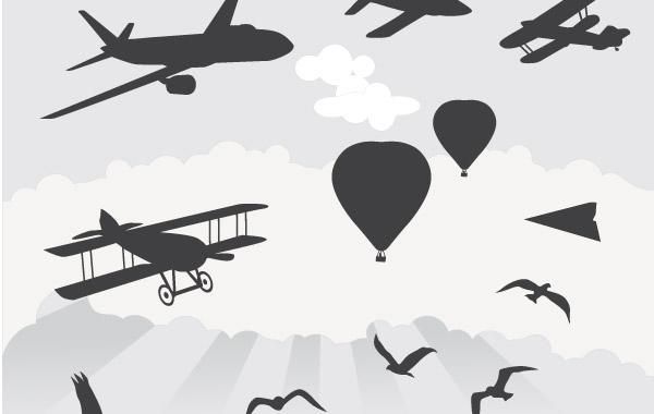 Things that fly - Vector download