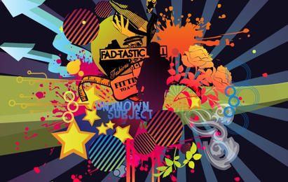 Descarga Vector De Diseño De Artes Vectoriales Grunge