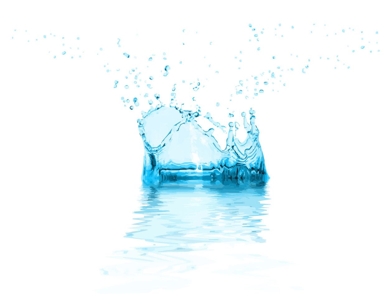 Realistic Water Splash Background - Vector download