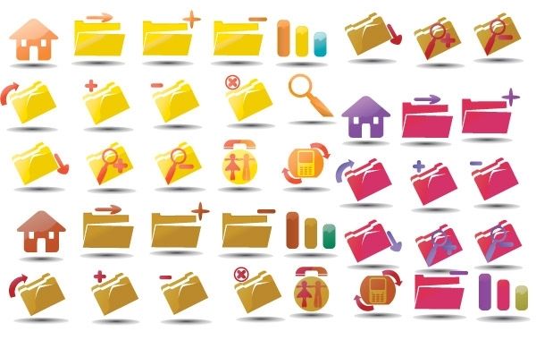 Descarga Vector De Iconos Vectoriales Set 3