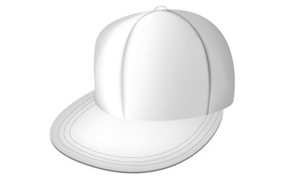 White Full Cap Vector Download